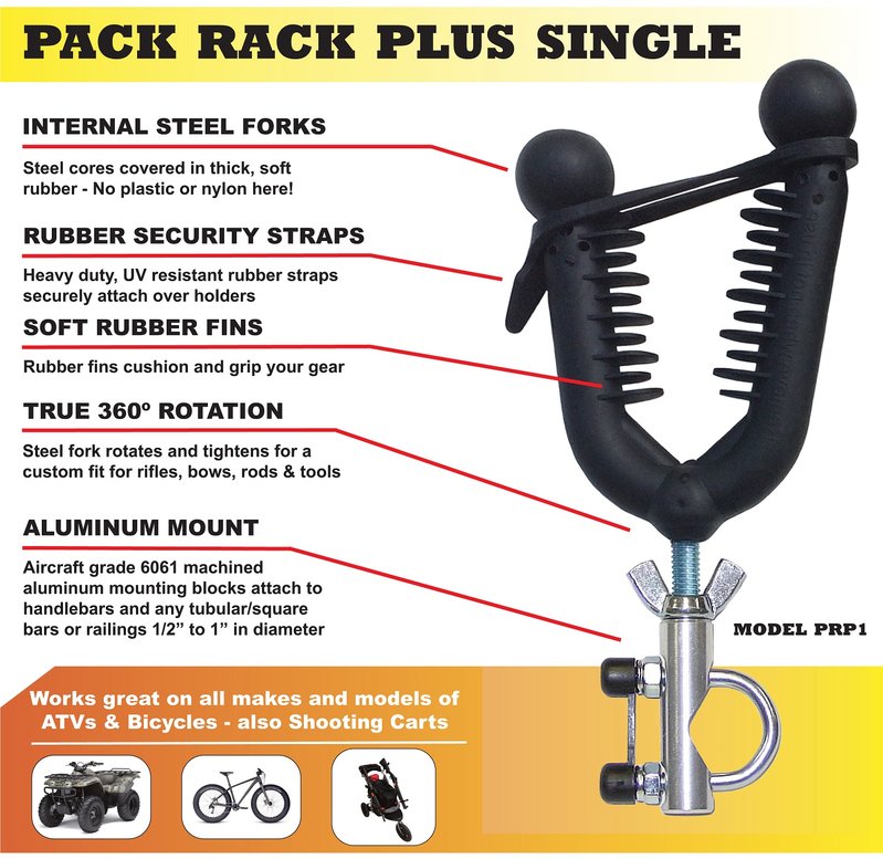 Pack Rack® Plus Single ATV Gun & Bow Rack | Trax Equipment